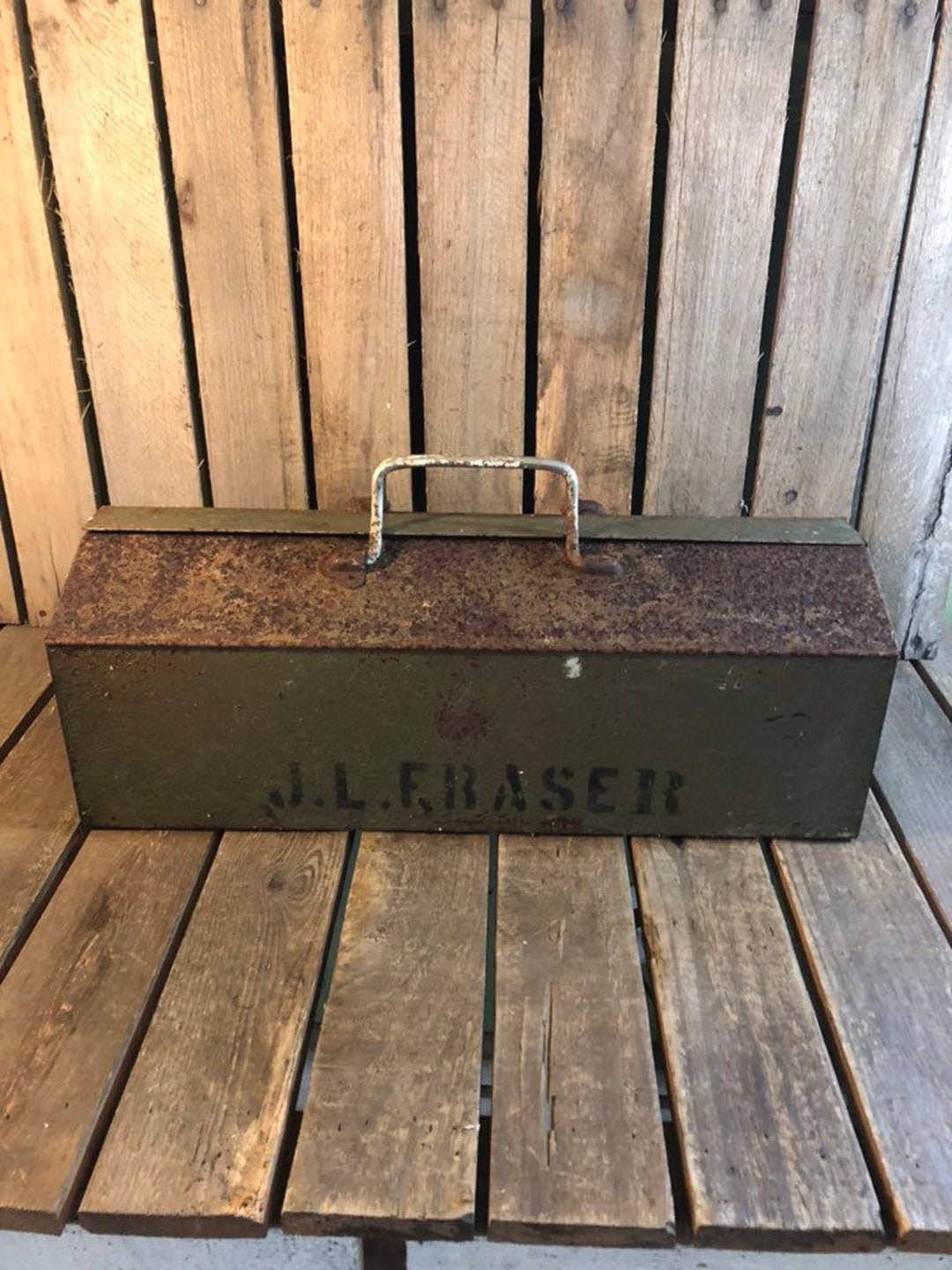 Vintage Very Rusty Parker Toolbox - Etsy