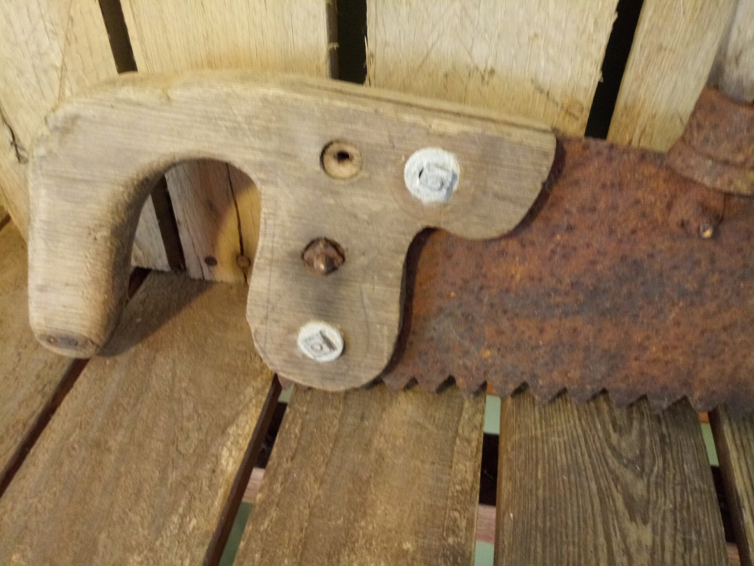 Antique Rusty Saw | Etsy