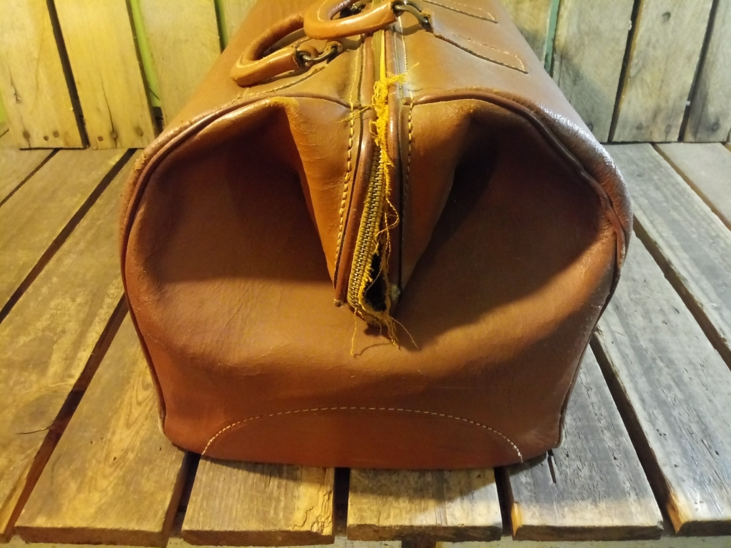 Vintage Distressed Bag | Etsy