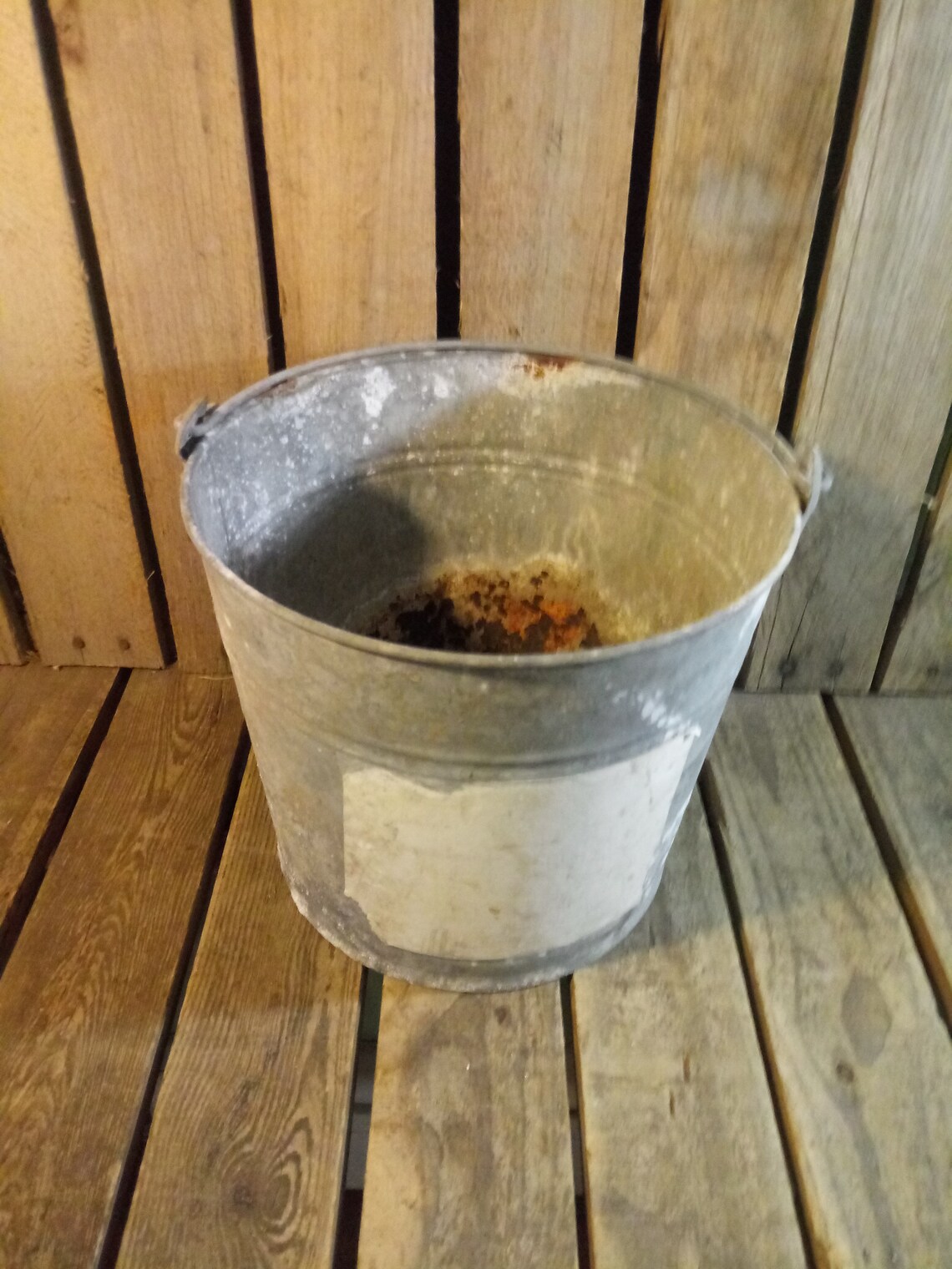 Rusty Metal Bucket - Etsy