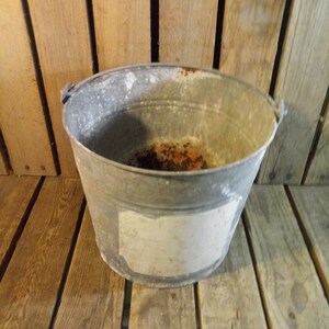 Rusty Metal Bucket - Etsy