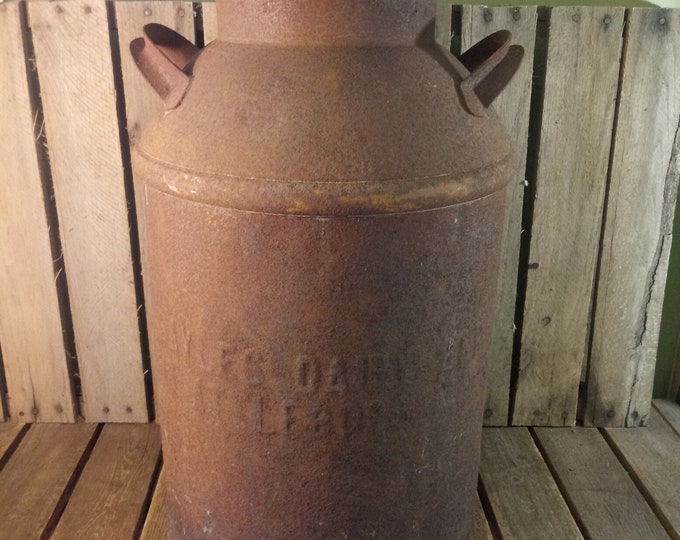 Rusty Milk Can, Vintage Milk Can - Etsy