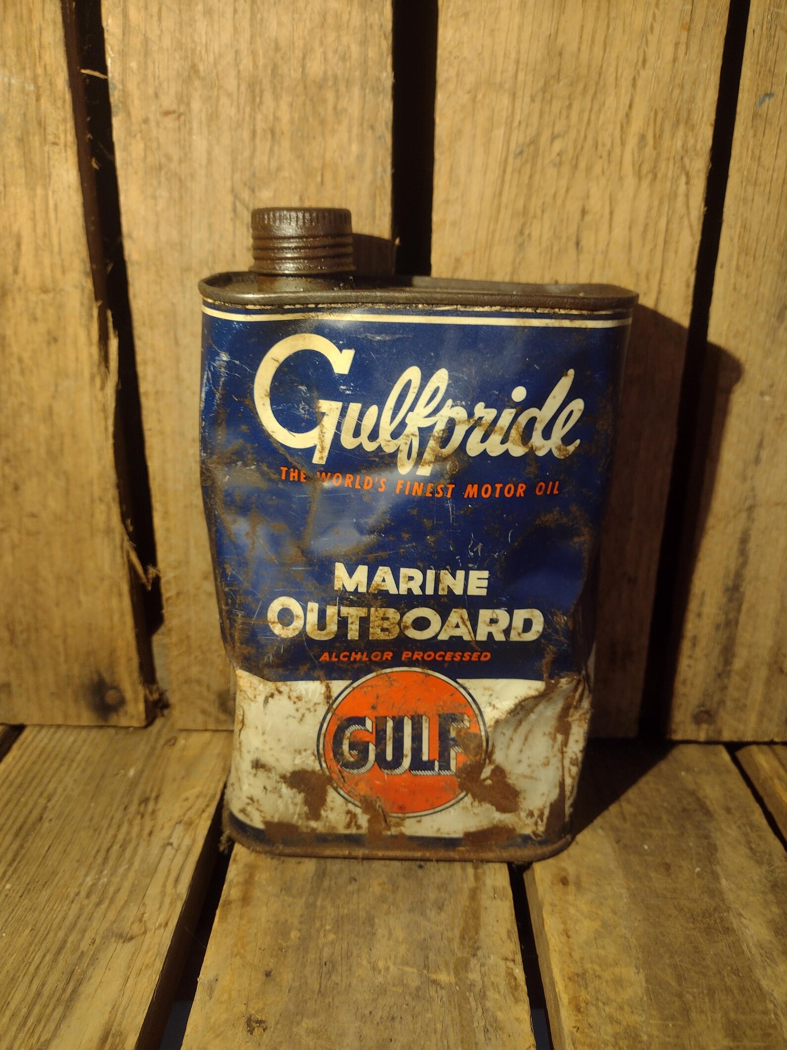 Gulf Marine Outboard Oil Can, This Can Has so Many Dents! - Etsy