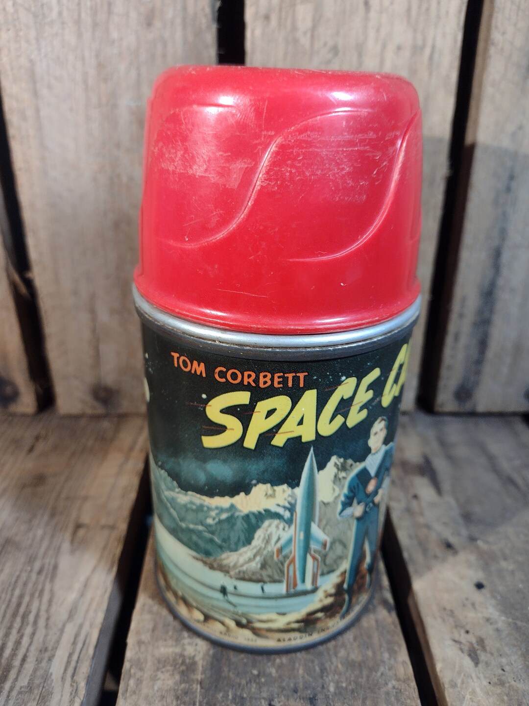 Vintage Tom Corbett Space Cadet Thermos 1950s Retro Sci-fi Lunchbox ...