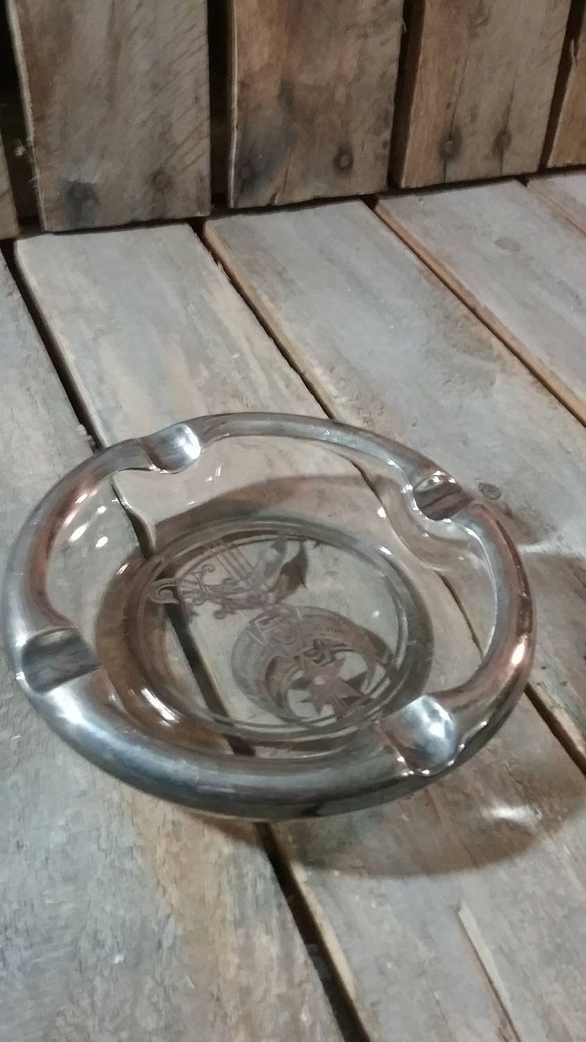 Vintage Ash Tray/glass Ash Tray/arabian Themed Ash Tray/old - Etsy