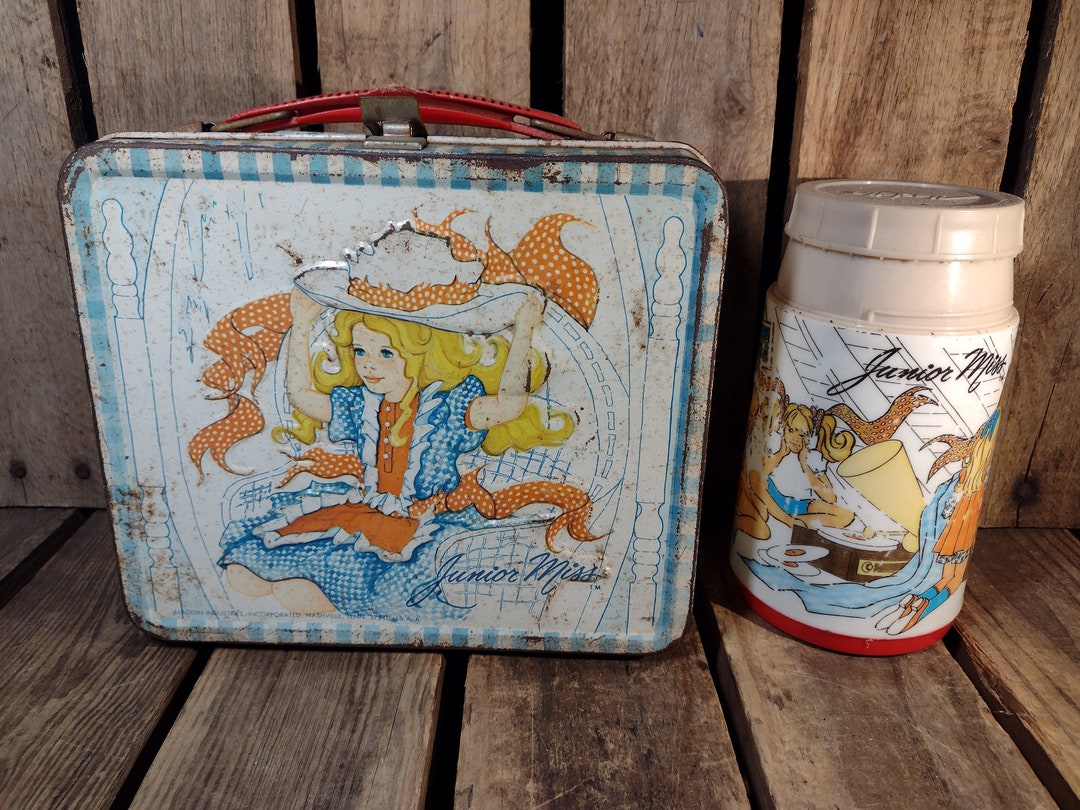 Vintage Junior Miss Lunchbox With Thermos Missing Cup - Etsy