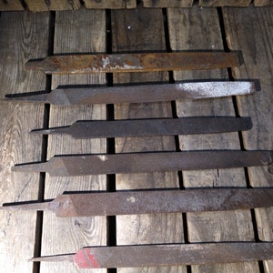 7 Vintage Rusty Files - Etsy Canada