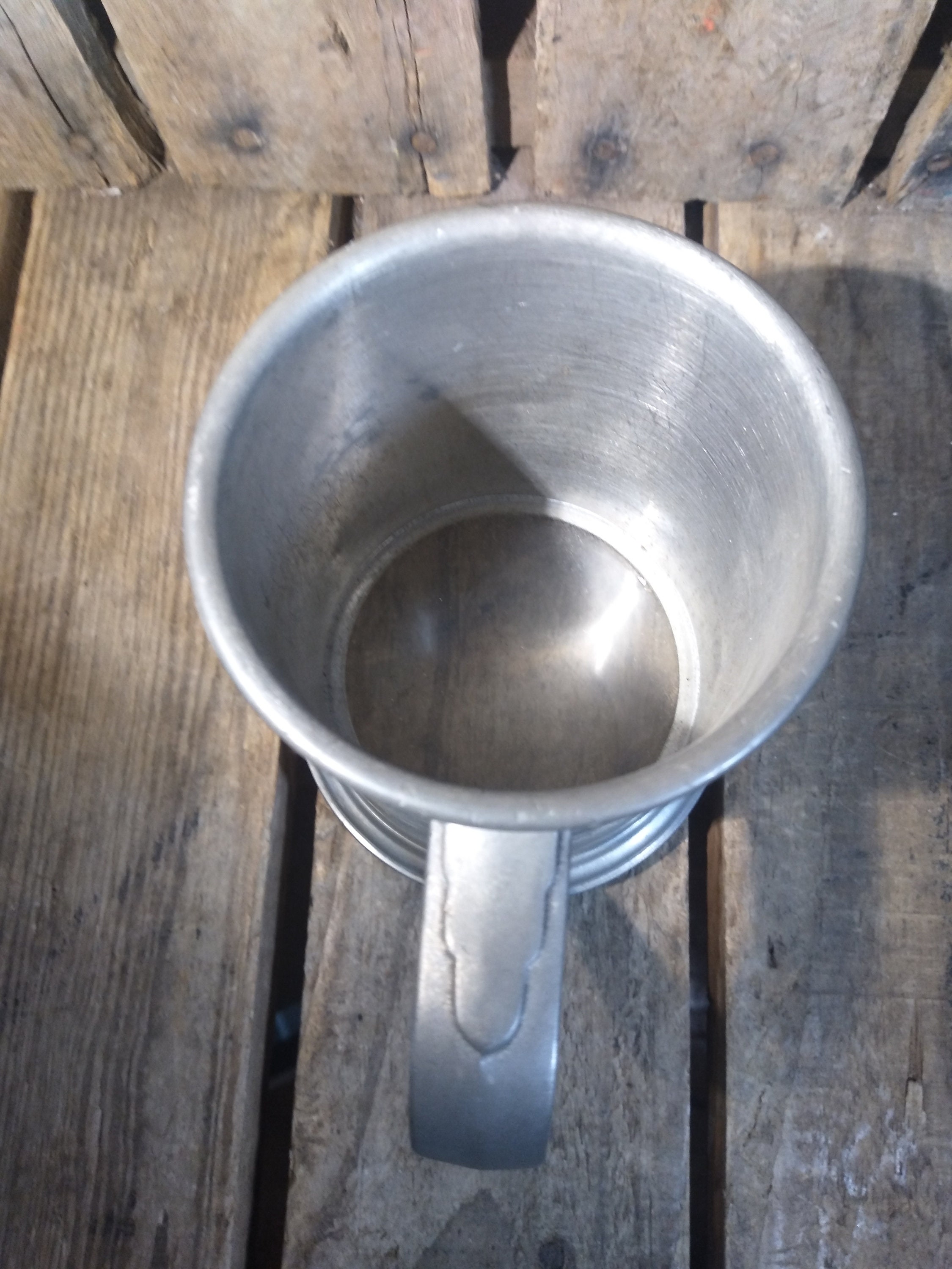 Vintage Metal Mug | Etsy