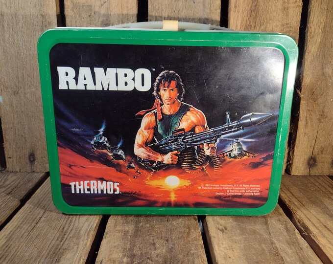 Vintage Rambo Lunchbox No Thermos - Etsy