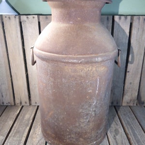Antique Rusty Milk Can - Etsy