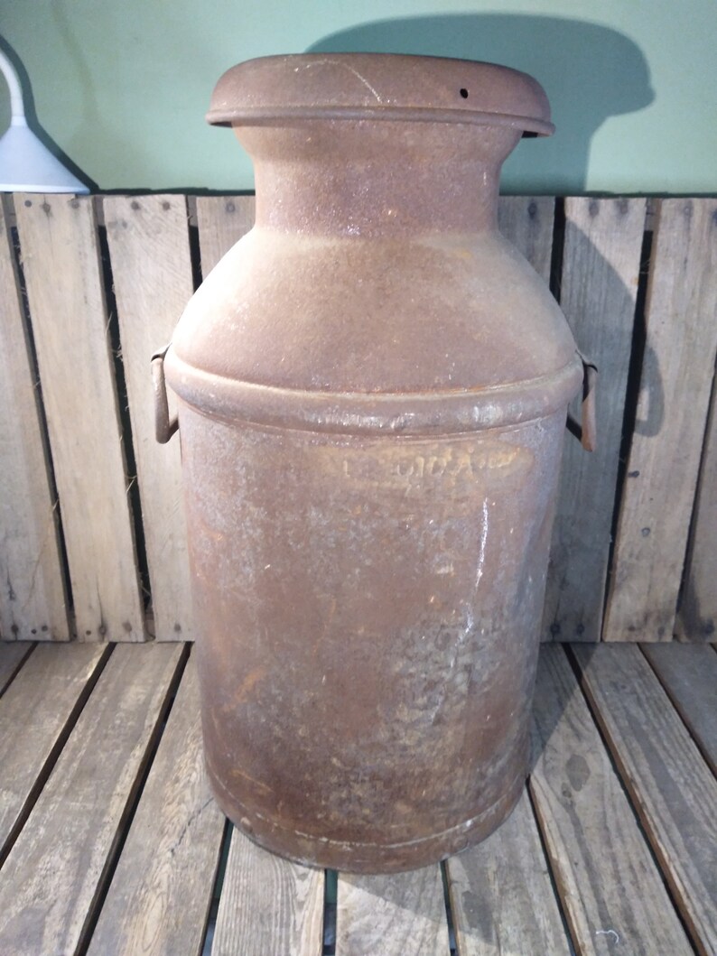 Antique Rusty Milk Can | Etsy