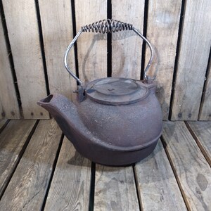 Antique Rusty Kettle - Etsy