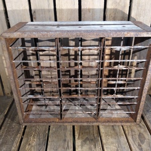 Vintage Rusty Crate - Etsy