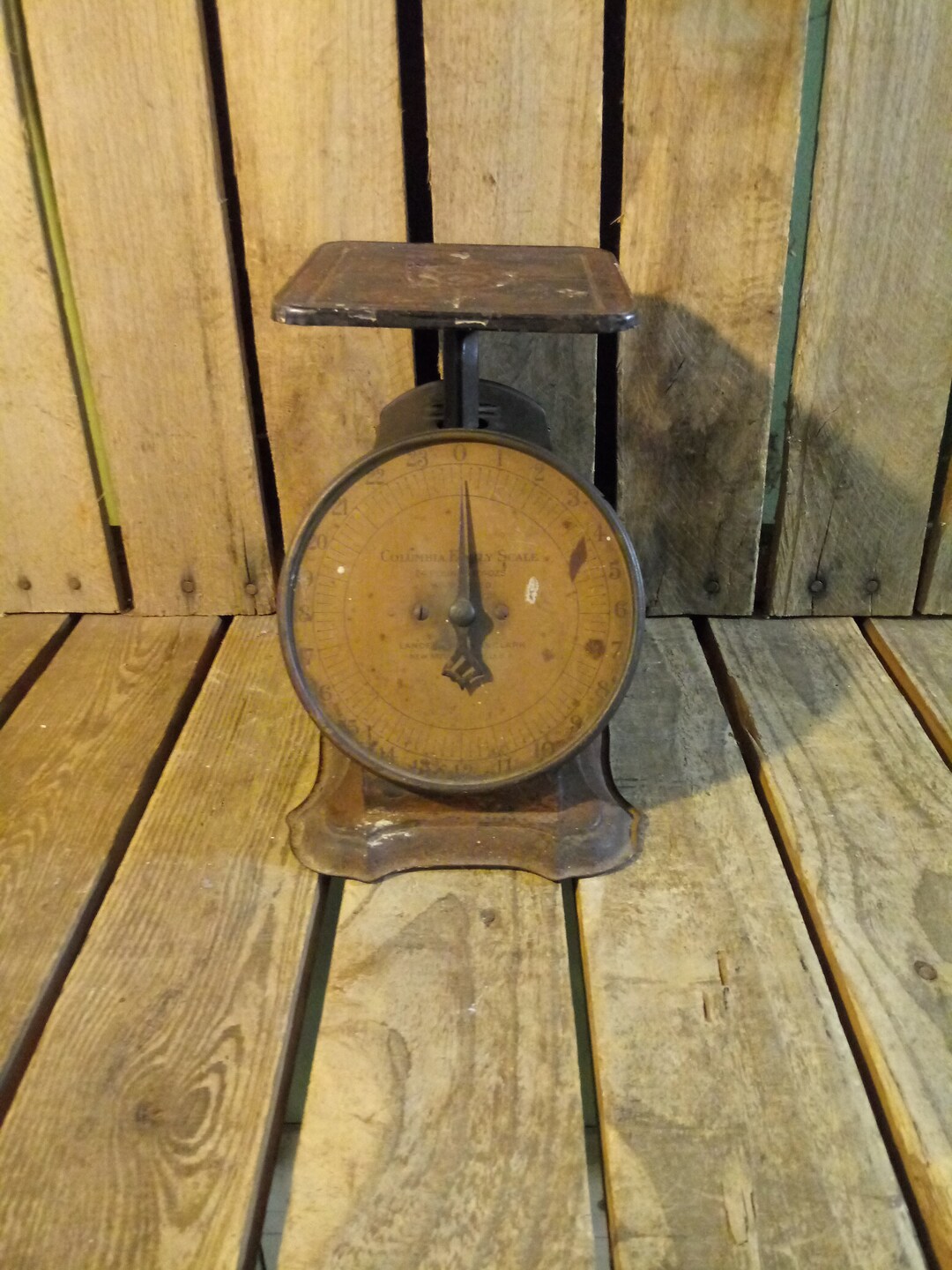 Vintage Rusty Kitchen Scale - Etsy