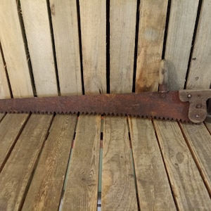 Antique Rusty Saw - Etsy