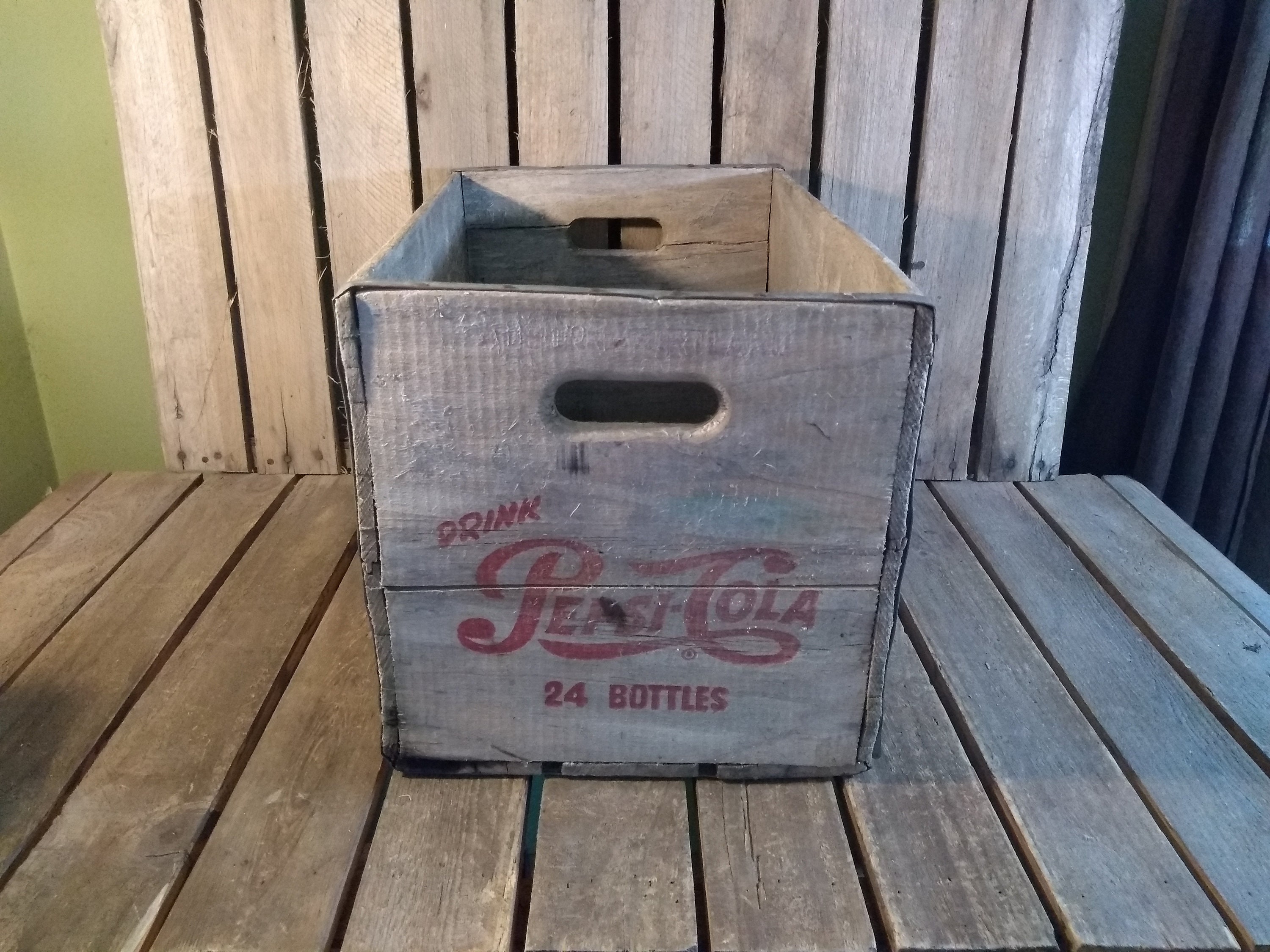 Vintage Pepsi Crate Vintage Wooden Crate | Etsy