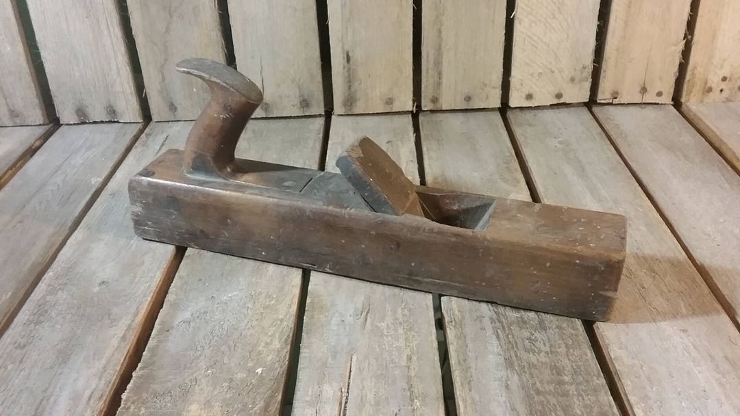 Antique Wooden Plane, Primative Wood Working Tool, Old Wood Plane ...