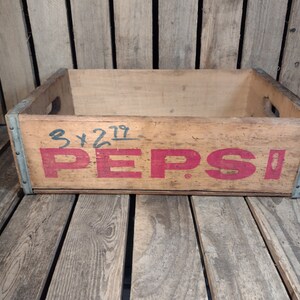 Vintage Pepsi Wooden Crate: Rustic Farmhouse Decor, Collectible ...