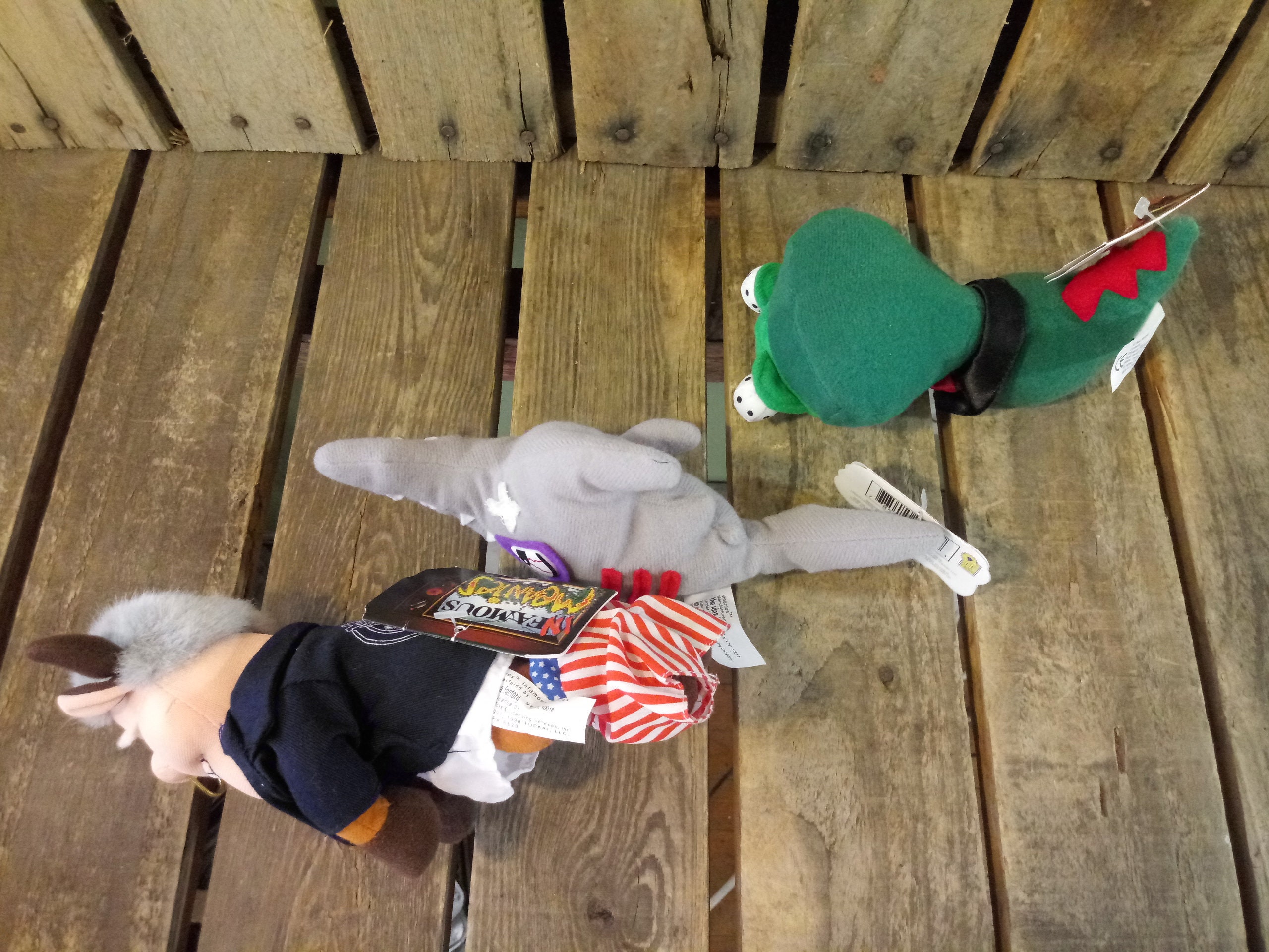 3 Vintage Plush Meanies Toys - Etsy