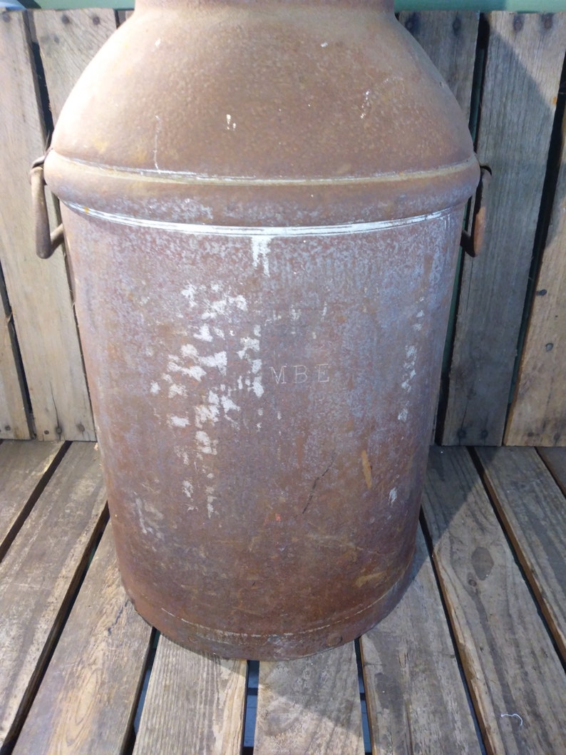 Antique Rusty Milk Can | Etsy