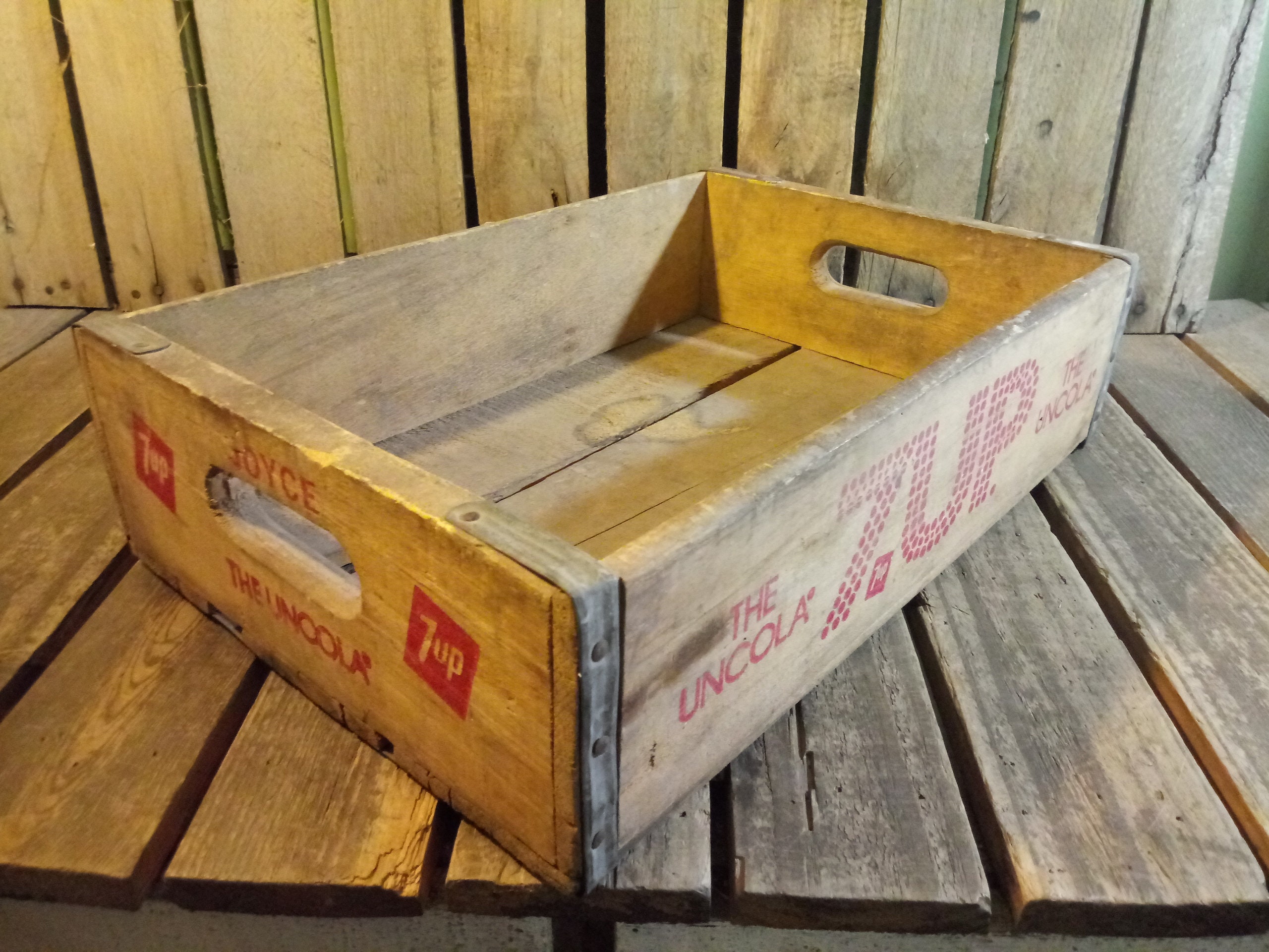 Vintage 7up Crate - Etsy