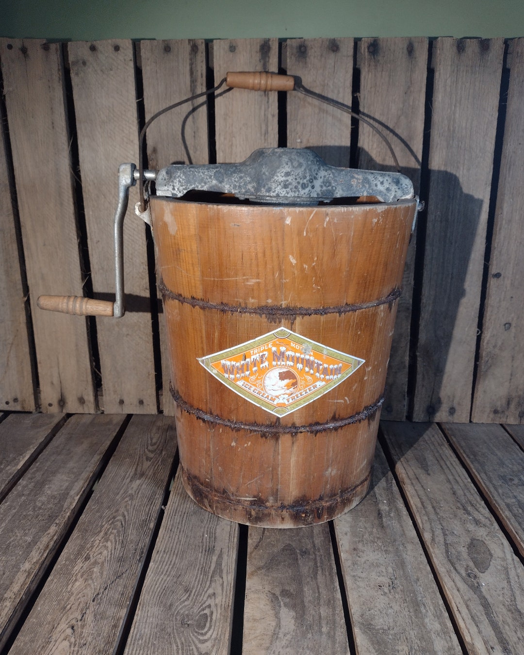 Vintage Ice Cream Maker - Etsy