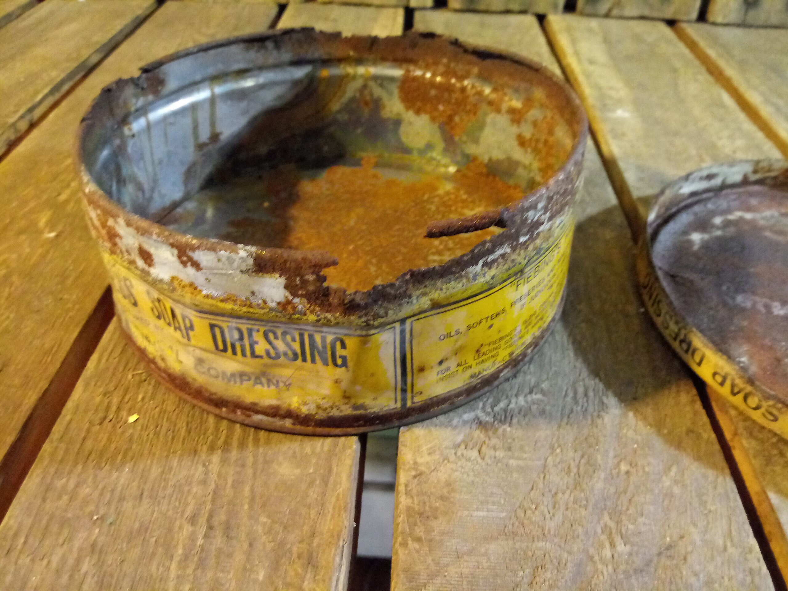 Rusty Metal Can Antique Rusty Can With Holes - Etsy