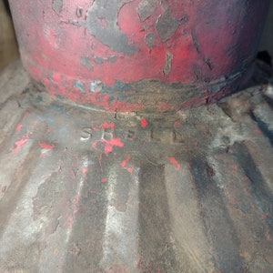 Vintage Shell Oil Gas Can – Large Red Metal Fuel Storage Container ...
