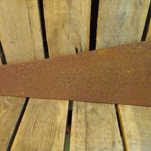 Vintage Rusty Saw - Etsy