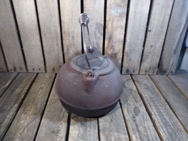 Antique Rusty Kettle | Etsy