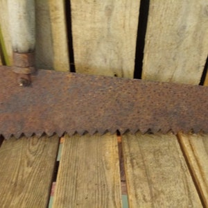 Antique Rusty Saw - Etsy