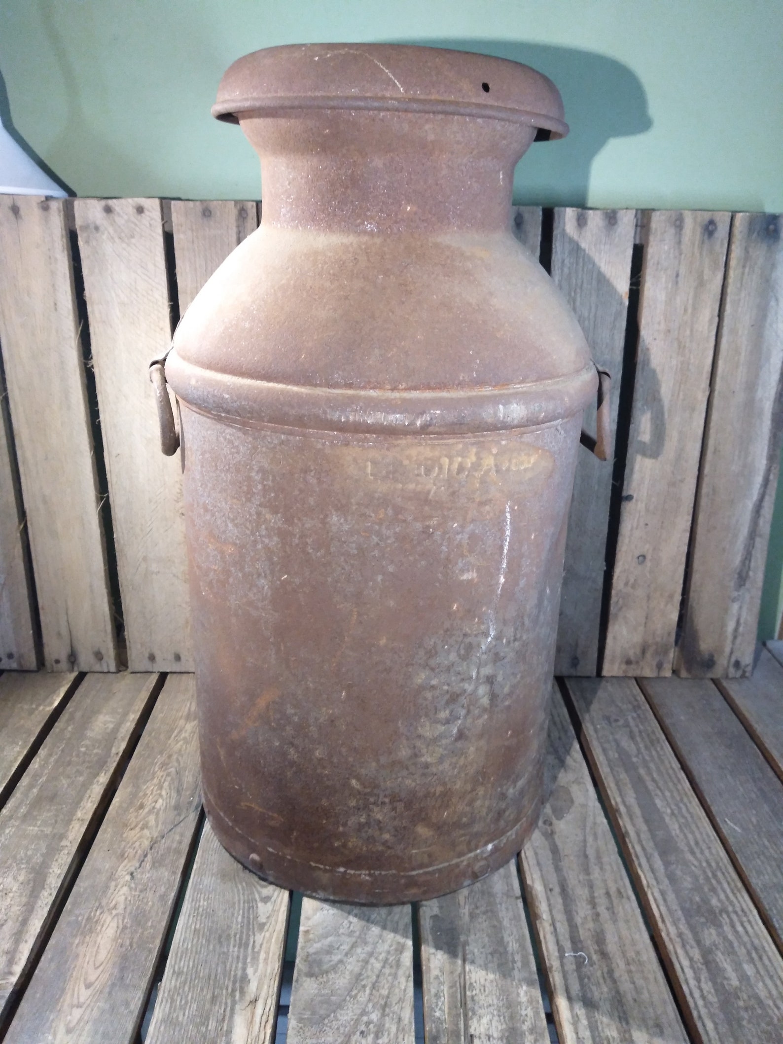 Antique Rusty Milk Can - Etsy