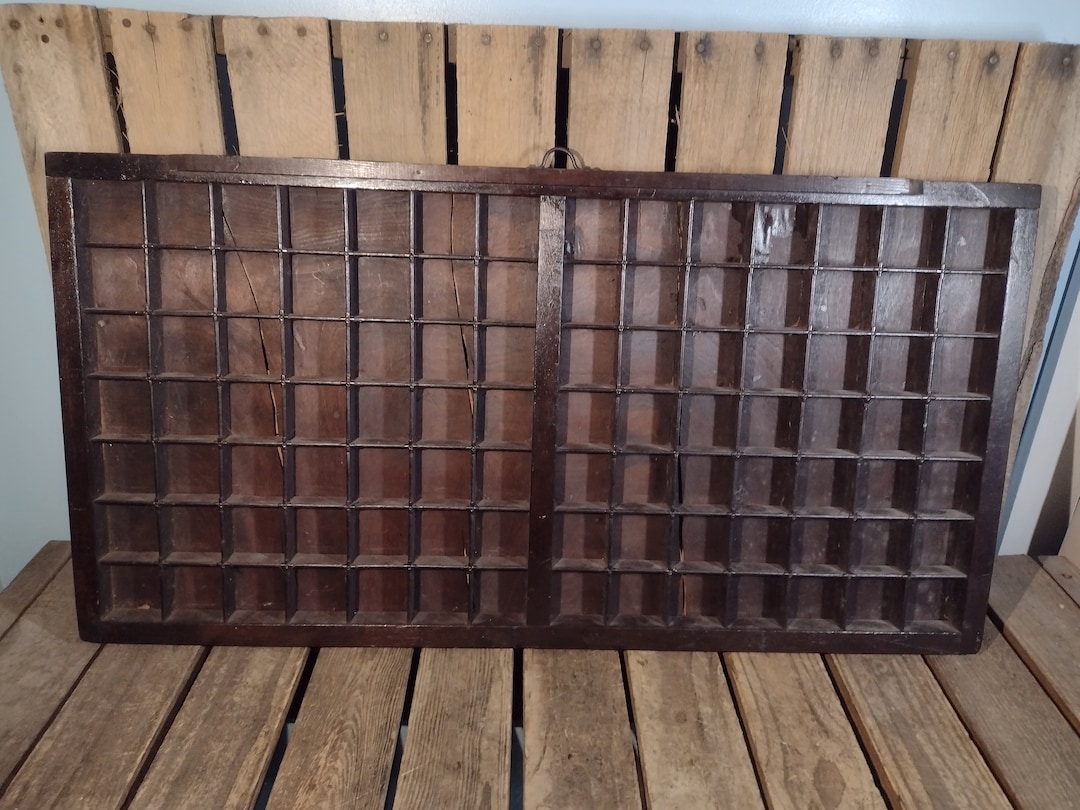 Antique Printers Tray - Etsy