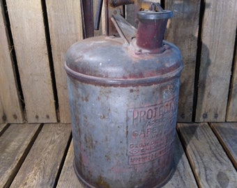 Exceptional Antique Workshop Rag Can, Combustible Trash Safety Can - Etsy