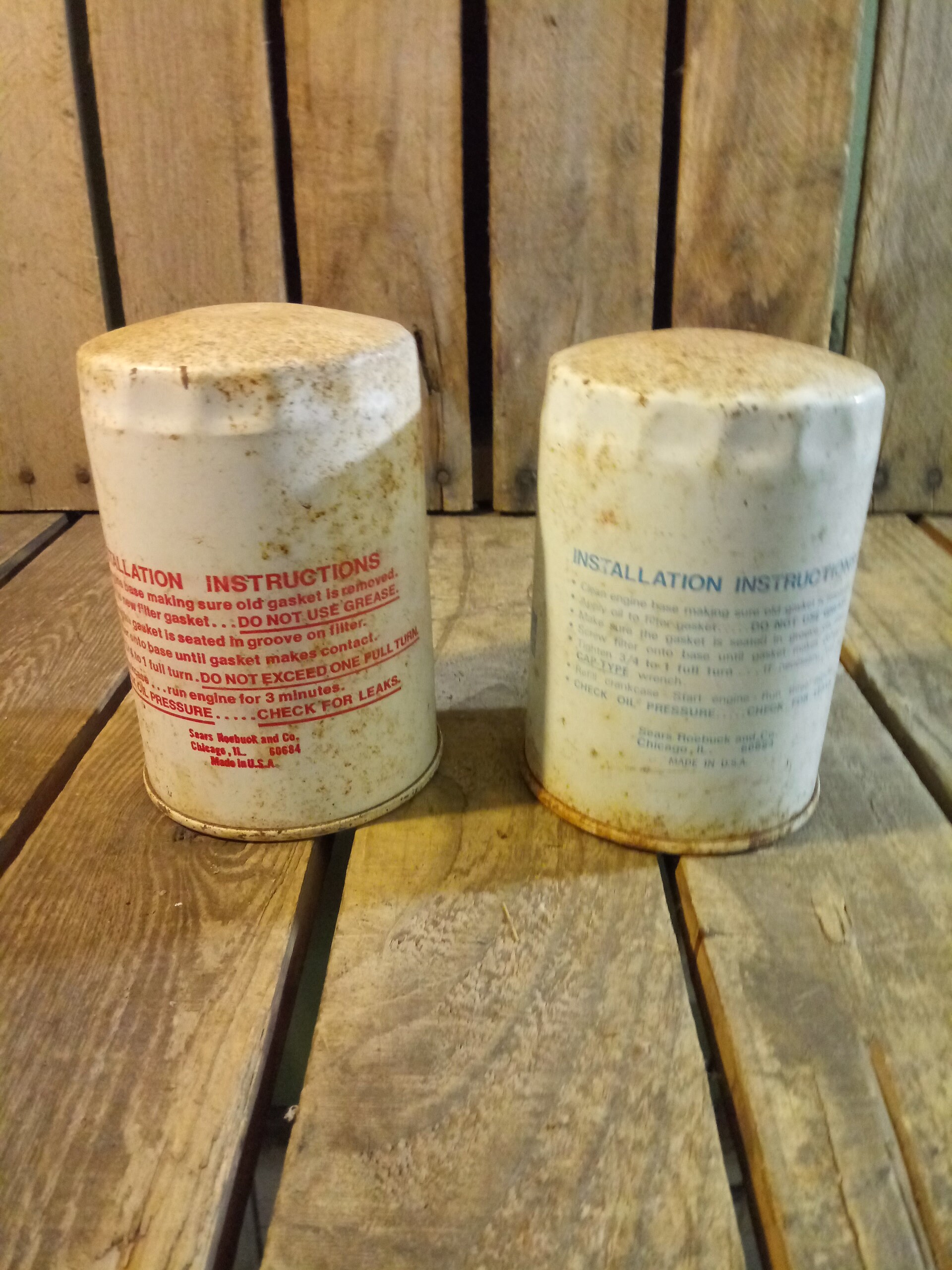 2 Vintage Oil Filters | Etsy