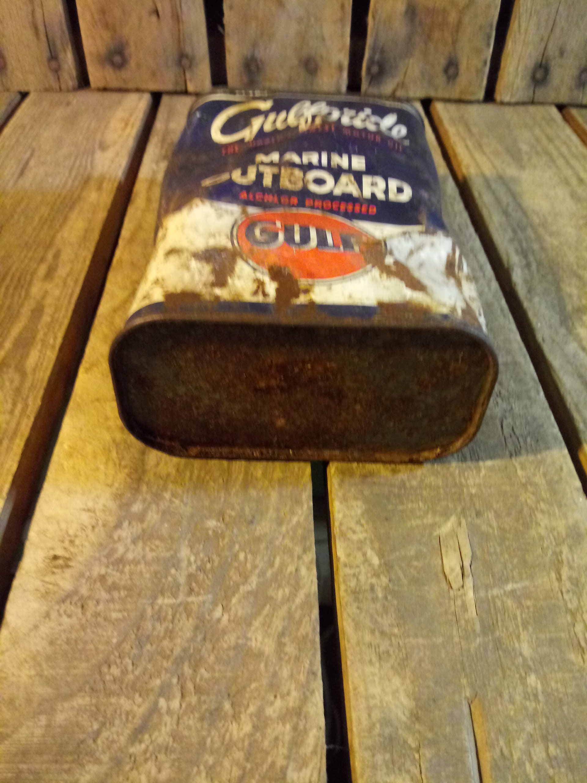 Gulf Marine Outboard Oil Can, This Can Has so Many Dents! - Etsy