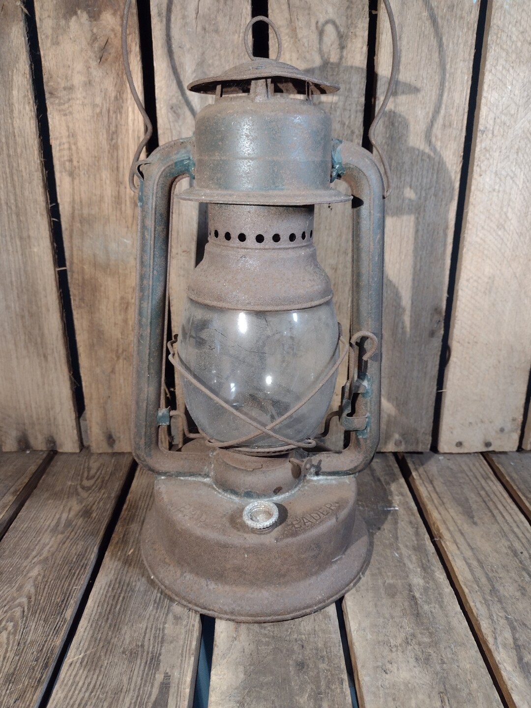 Large Vintage Rusty Lantern - Etsy