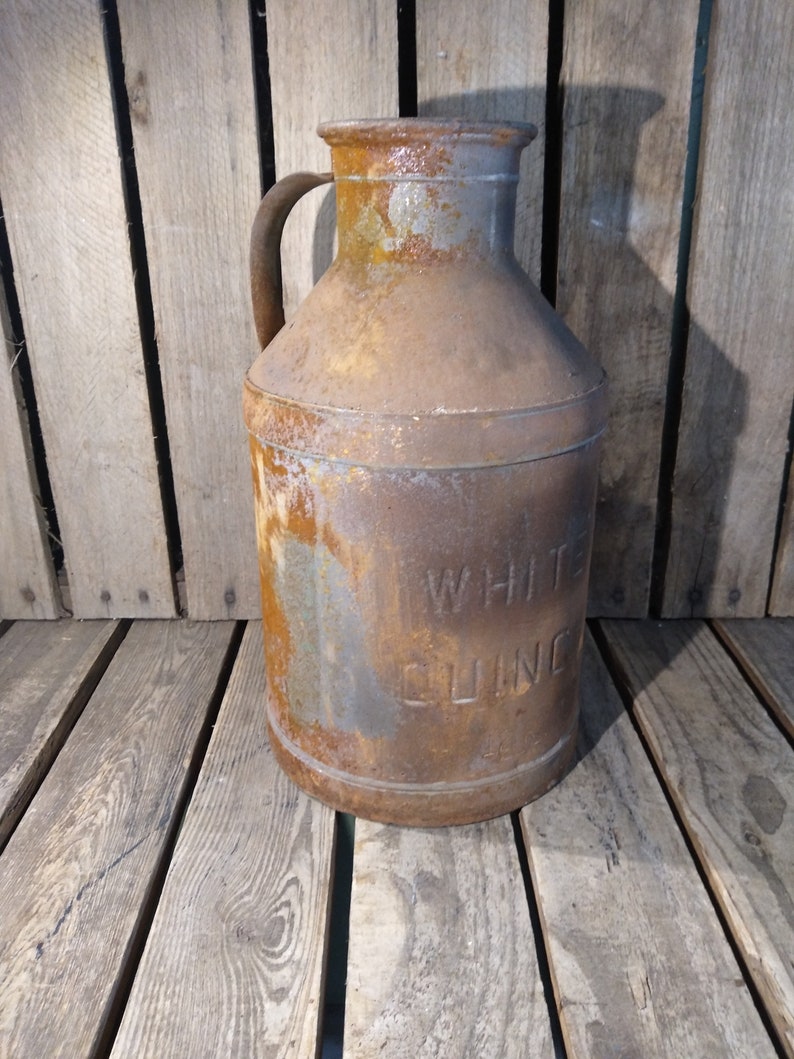 Vintage Rusty Milk Can | Etsy