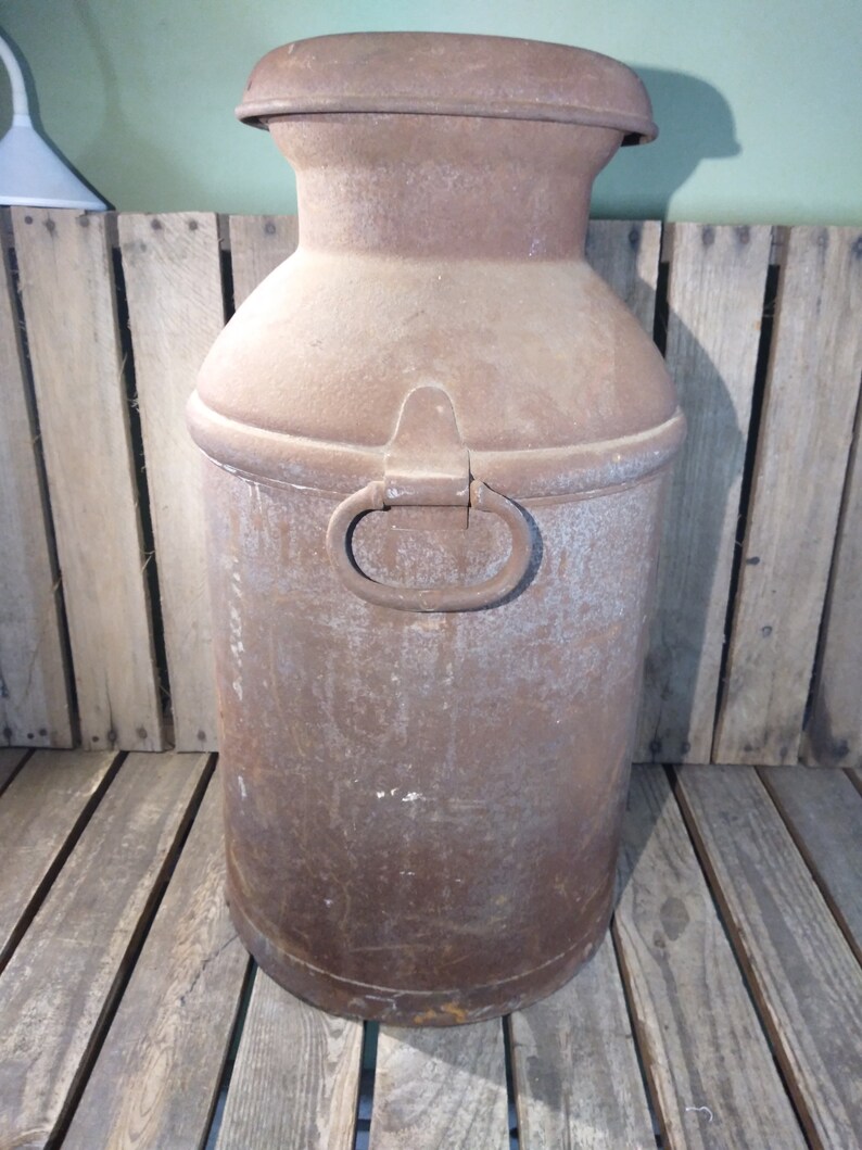 Antique Rusty Milk Can | Etsy