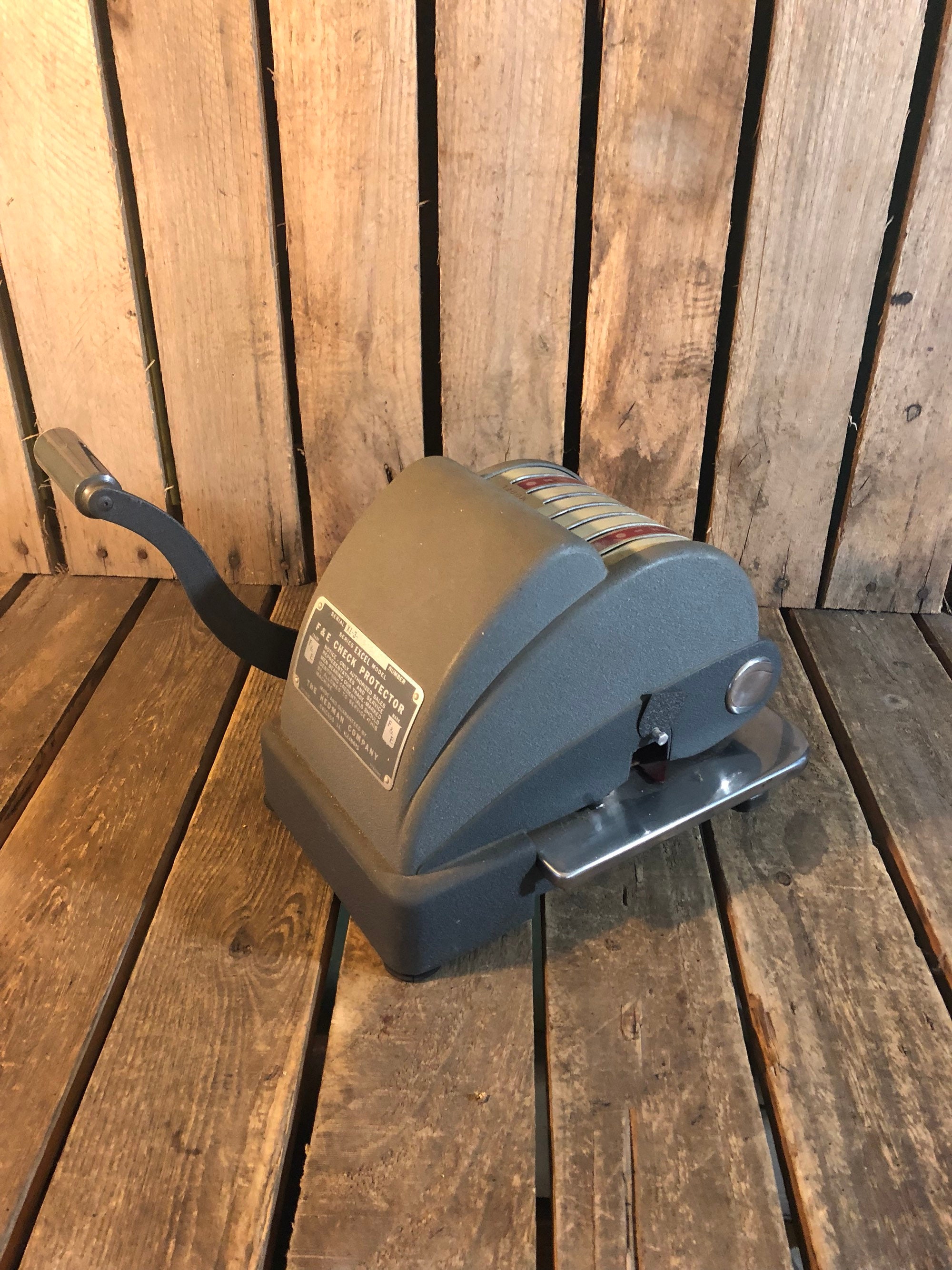 Vintage F & E Check Protector - Etsy