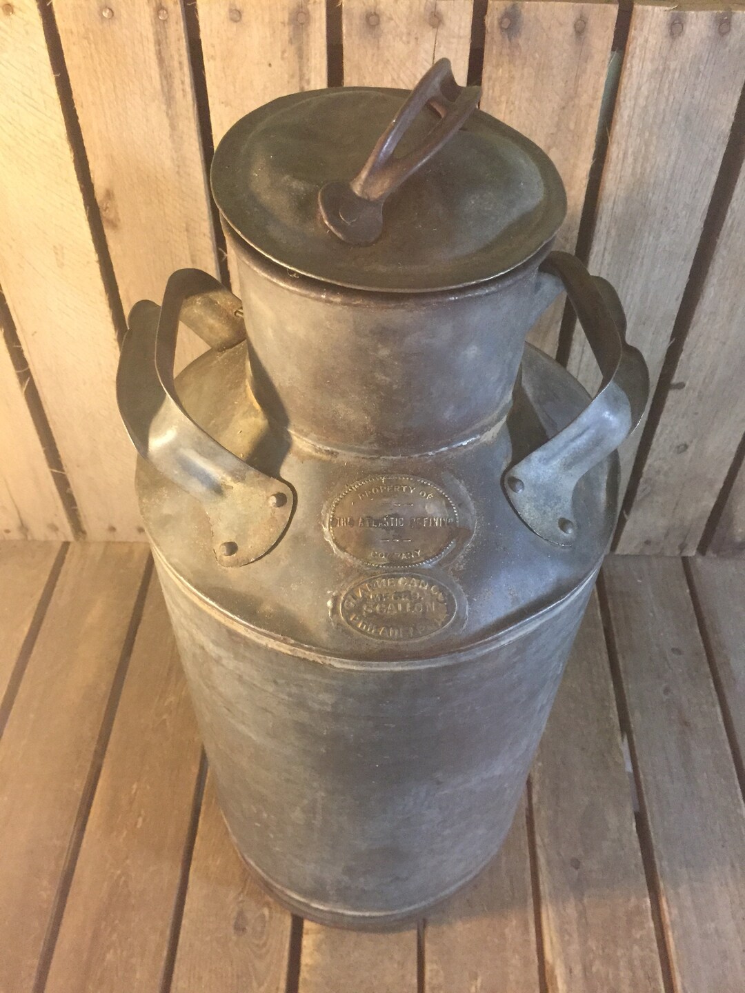 Antique the Atlantic Refining Gas Can - Etsy