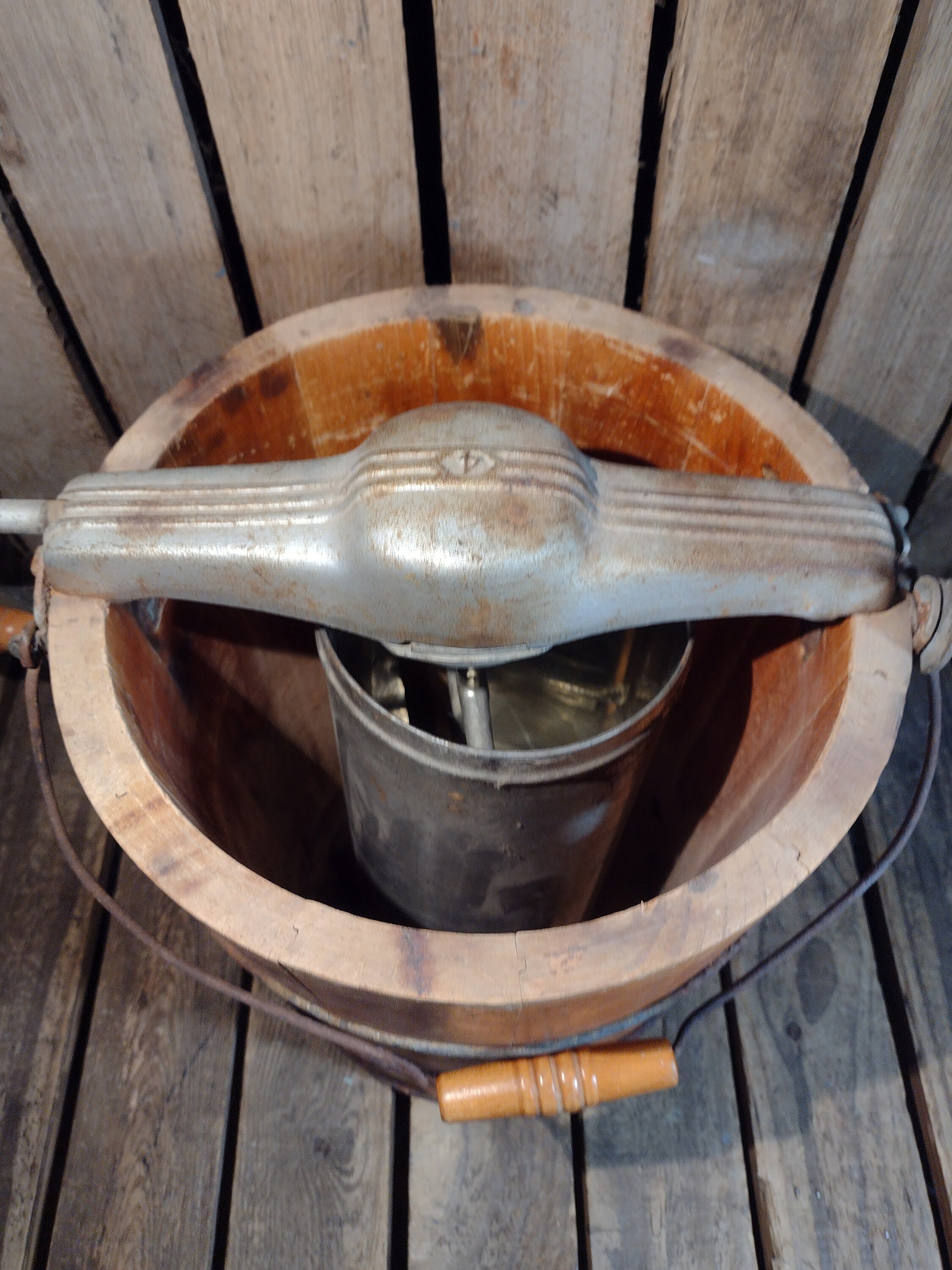 Vintage Ice Cream Maker Incomplete Decor or Project Piece - Etsy