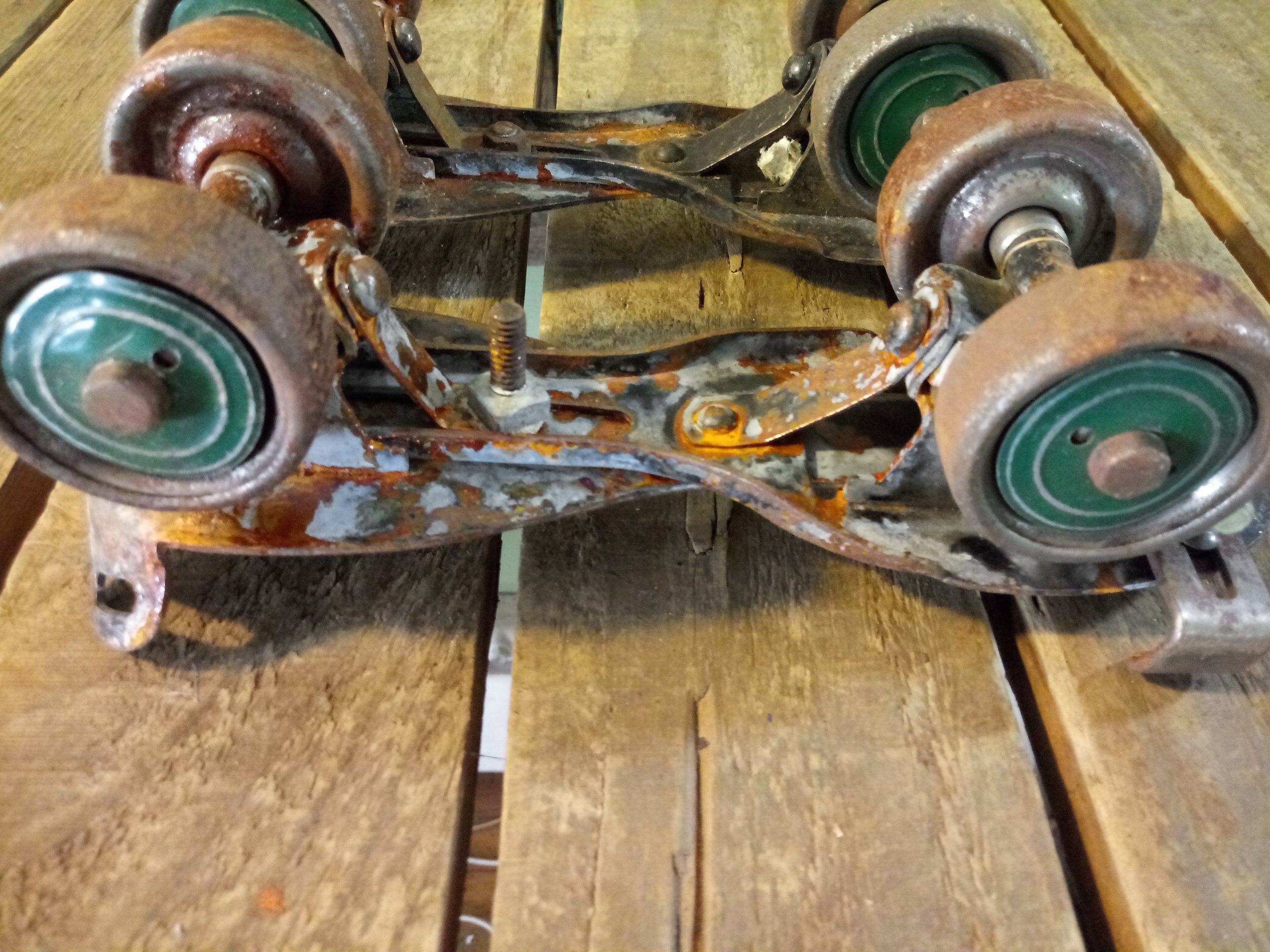 Antique Rusty Roller Skate Decor Pieces Only Missing Parts | Etsy