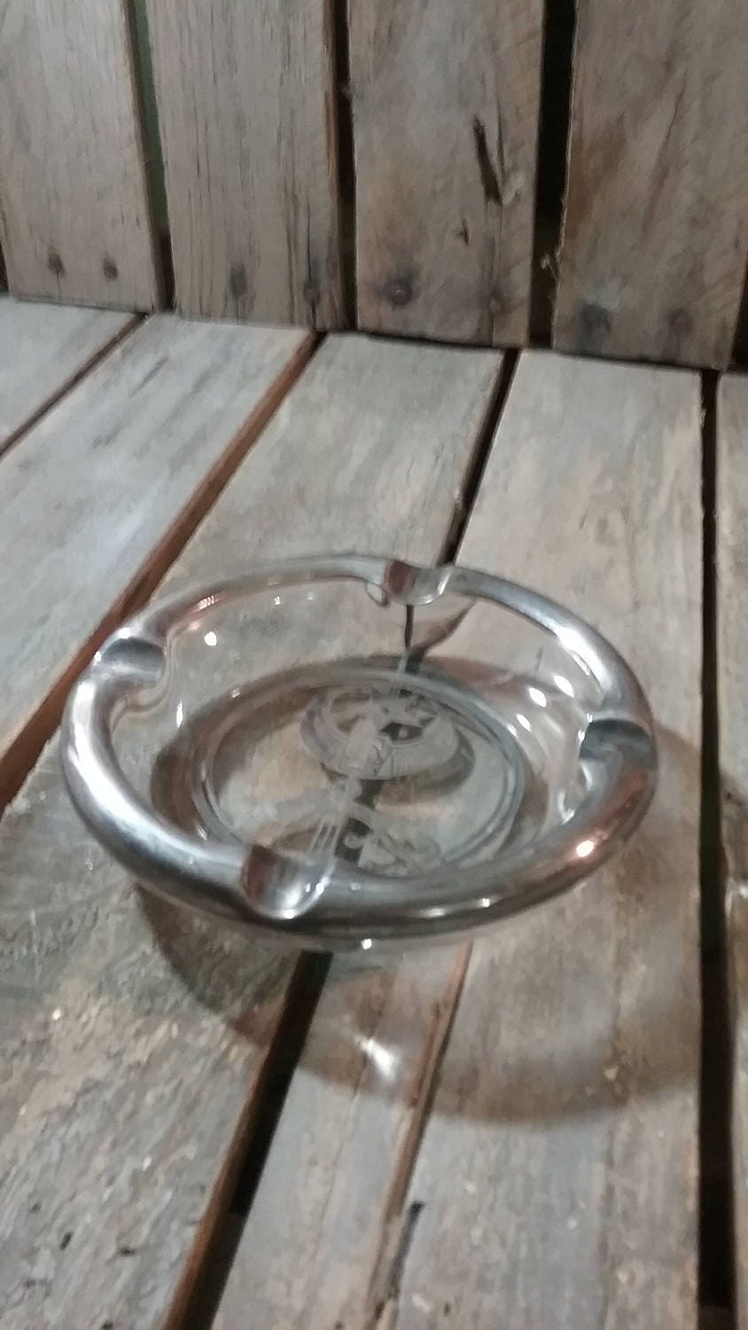 Vintage Ash Tray/glass Ash Tray/arabian Themed Ash Tray/old - Etsy