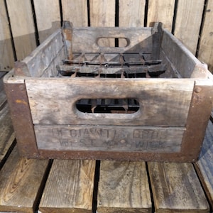 Vintage Rusty Crate - Etsy
