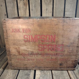 Vintage Simpson Spring Crate - Etsy