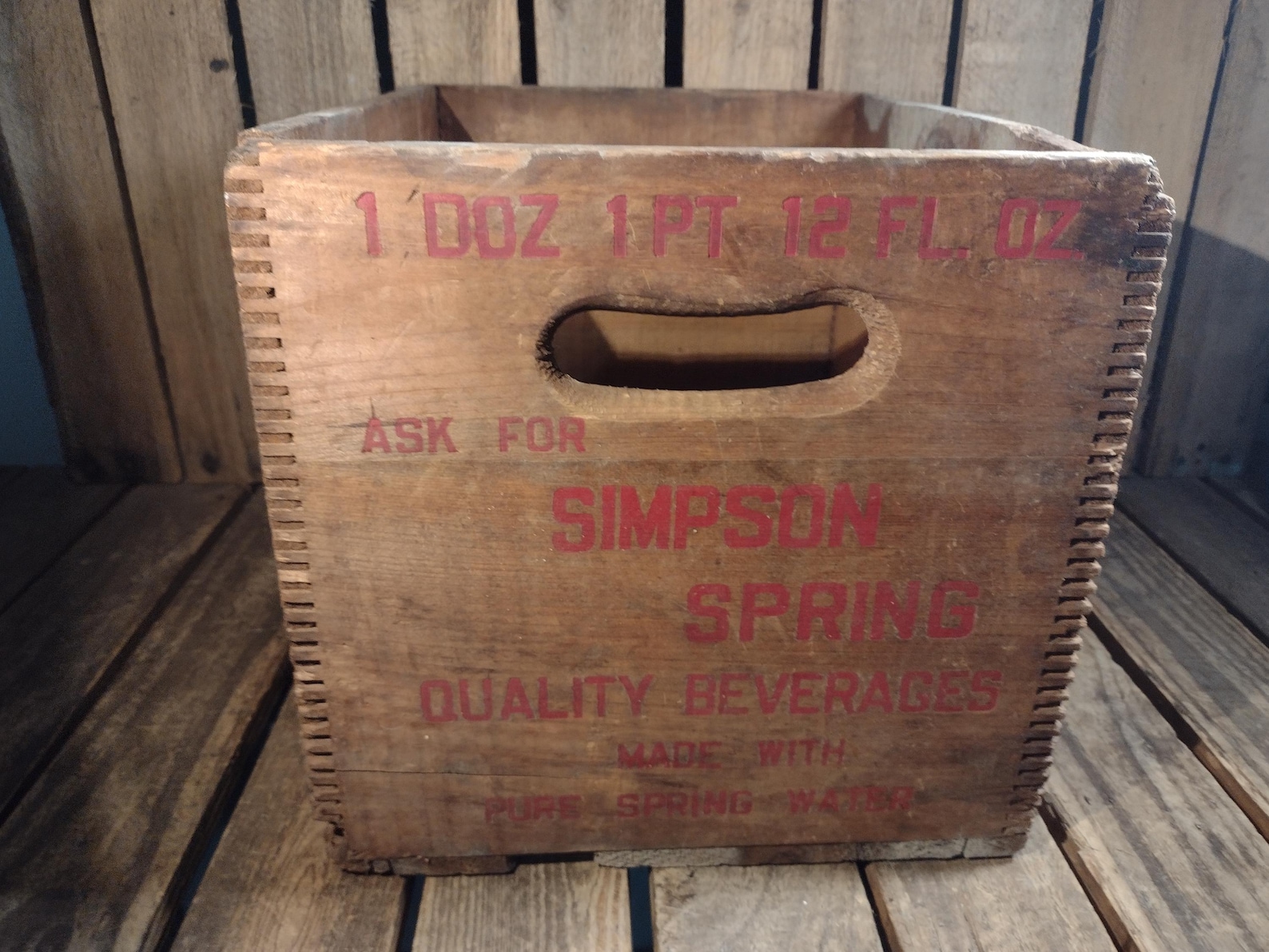 Vintage Simpson Spring Crate - Etsy