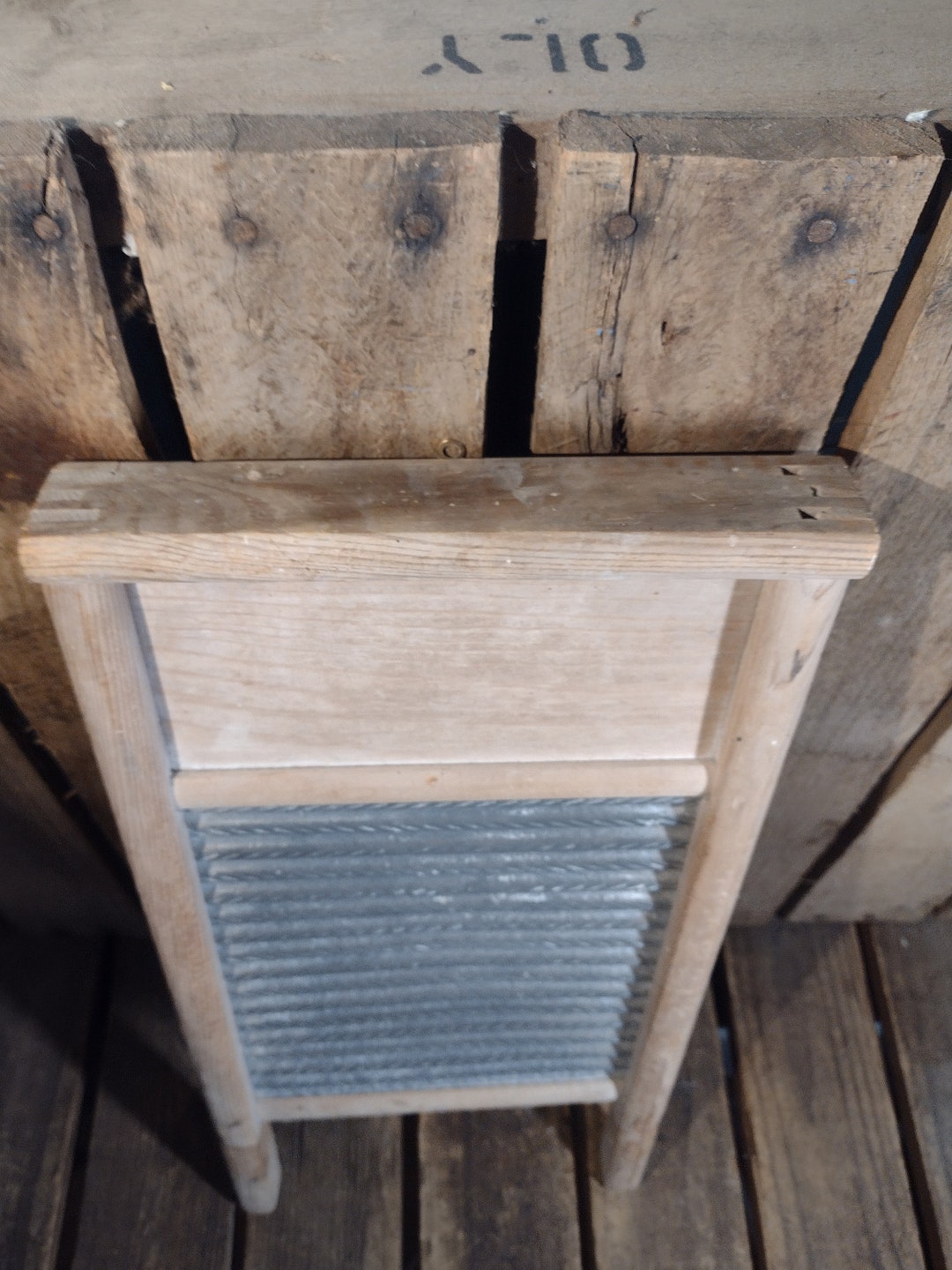 Small Vintage Wooden Washboard Rustic Primitive Laundry Decor Farmhouse ...