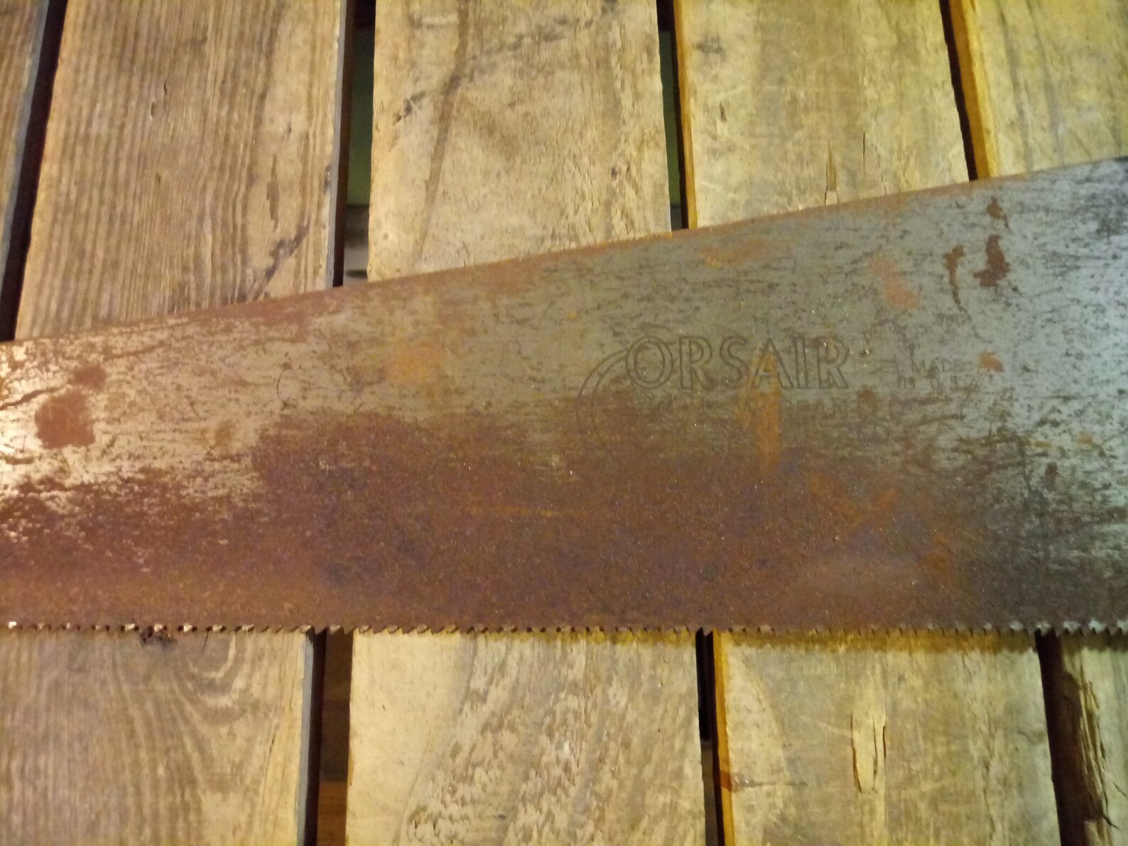 Vintage Rusty Hand Saw - Etsy