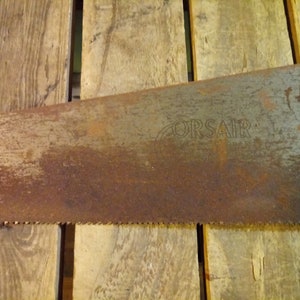 Vintage Rusty Hand Saw - Etsy